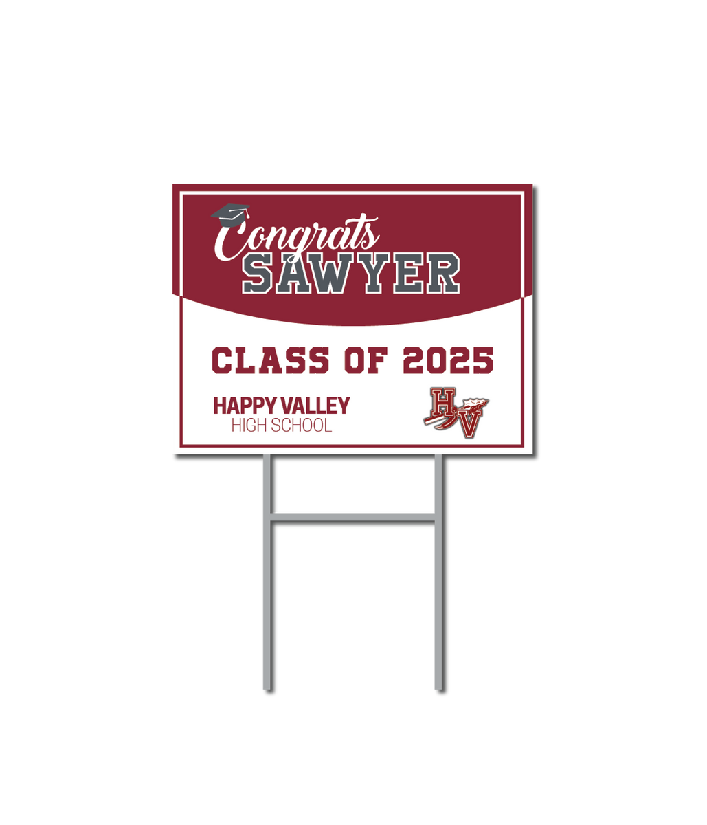 Custom Name Signs | Happy Valley High School – Signs Unleashed