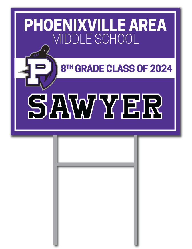 Custom Name Signs | Phoenixville Area Middle School – Signs Unleashed