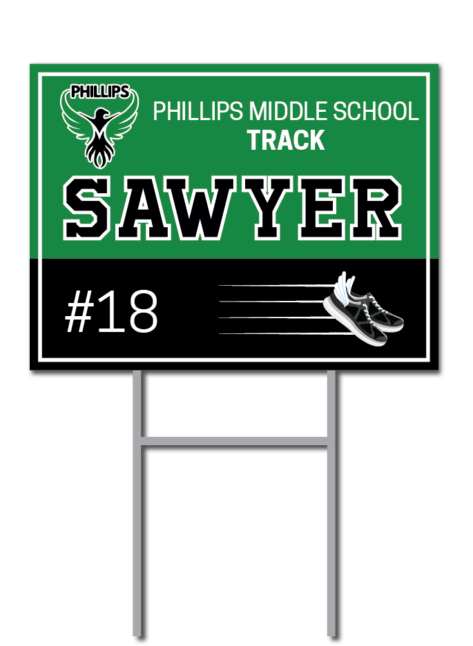 Custom Track Signs | Phillips Middle School – Signs Unleashed