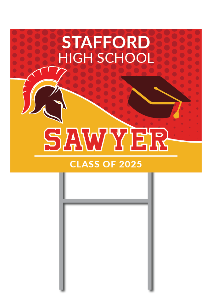 Custom Name Signs | Stafford High School Graduation Fundraiser – Signs ...