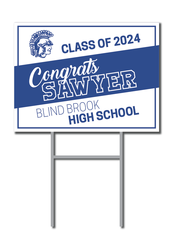Blind Brook High School Custom Name Signs – Signs Unleashed