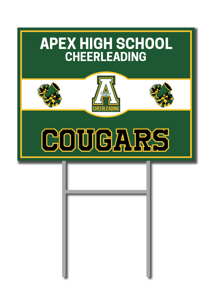 Support Signs | Apex High School Cheerleading – Signs Unleashed