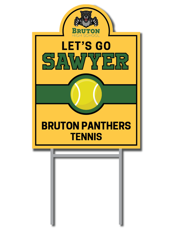 Custom Tennis Signs | Bruton Panthers – Signs Unleashed