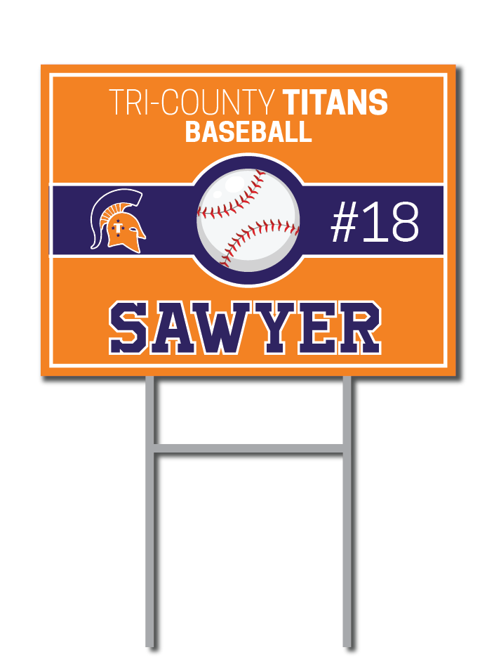 Custom Baseball Signs | Tri-County Titans – Signs Unleashed